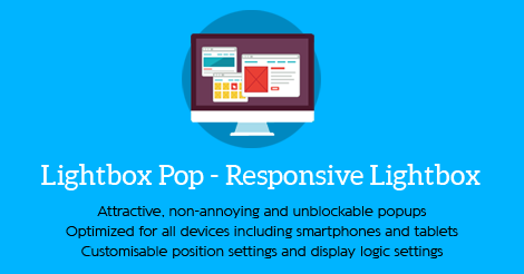 Lightbox Pop | Responsive Lightbox Notification Popup - Compare
