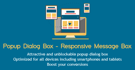 Popup Dialog Box | Responsive Message Box - Details