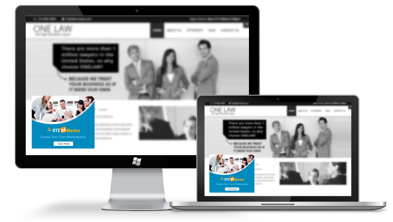 XYZ Admarket | Sticky Ad Display - Floating ad display